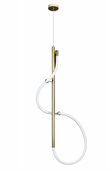 Designerska lampa LED SNAKE wężyk 21,5W zmienna barwa PILOT | złoty ...