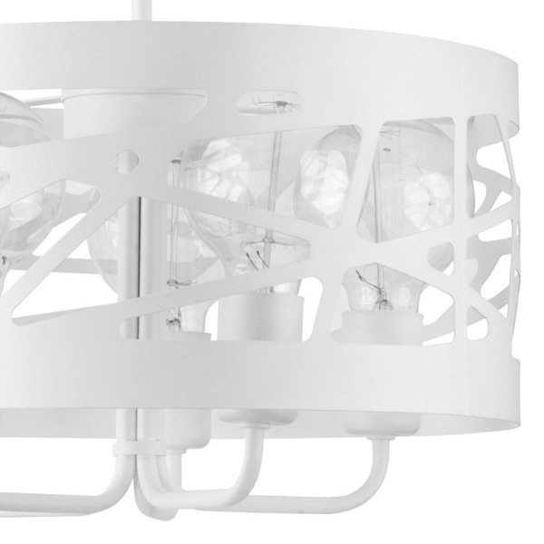 Lampa wisząca żyrandol MODUŁ FREZ V biały 39cm | oświetlenie ...